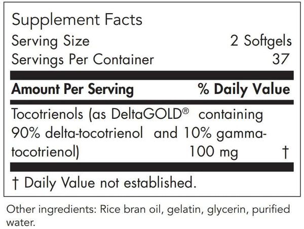 Delta-Fraction Tocotrienols 50mg - Meridian Solutions